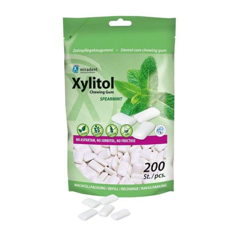 Chicles con Xilitol Miradent para el cuidado dental